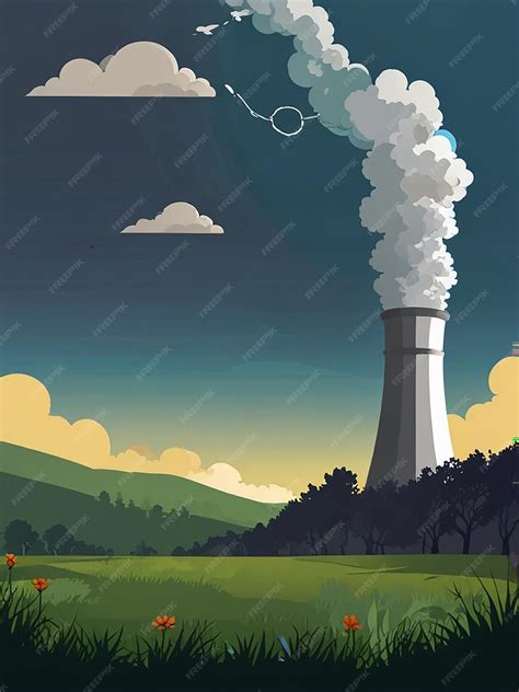 Ozone Layer Pollution Background Image Premium Ai Generated Image