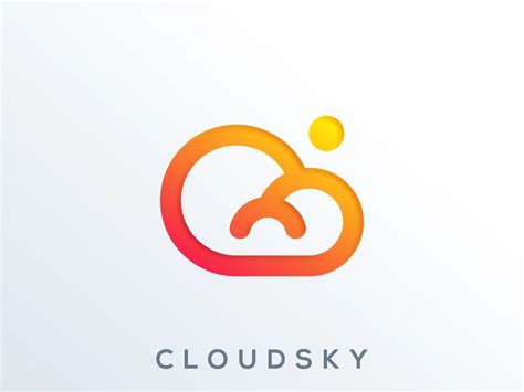 Cloudsky Logo Colorful Logo Design Logo Logo Design