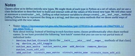 Solved Notes Classes Allow Us To Define Entirely New Types We Might 1 Answer Transtutors