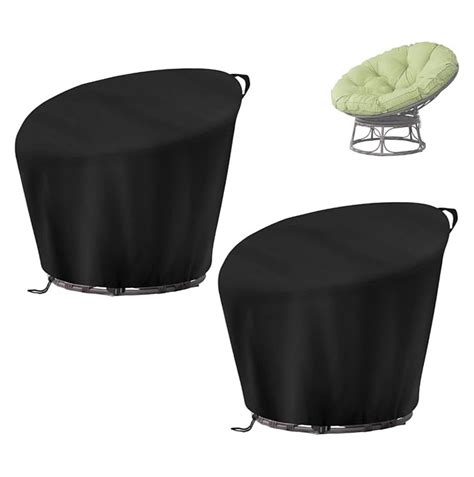 Papasan Chair Cover 2 Pack Waterproof Covers For 47in Outdoor Patio Wicker Papasan Chairs