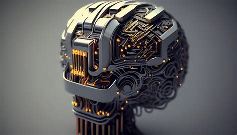 Premium AI Image Robot Braindigital Illustration