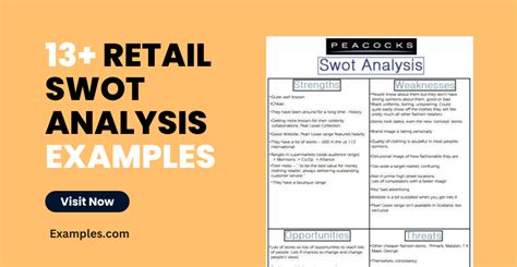 13 Retail Swot Analysis Examples To Download