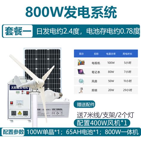 wind solar complementary solar power generation system with 220v panel for wind turbine