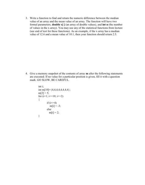 Solved 3 Write A Function To Find And Return The Numeric