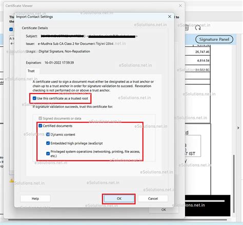 Digital Signature Validity Unknown OR Signature Not Verified On PDF Solutions Digital Signature