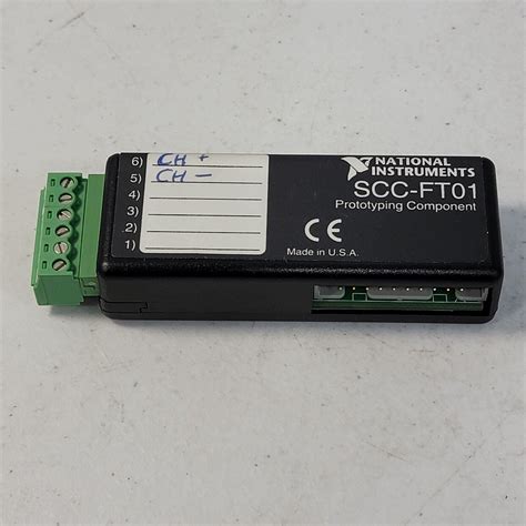 National Instruments Ni Scc Ft01 Feedthroughbreadboard Module Lab