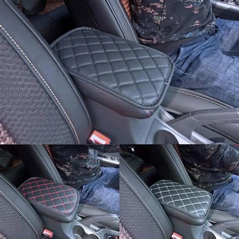 Suv 자동차 및 트럭용 중앙 콘솔 팔걸이 Pu 가죽 팔걸이 패드 중간 콘솔 보호대 핸드 레스트 베개