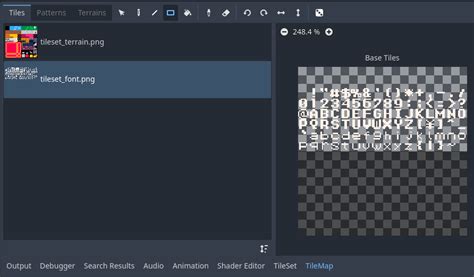 【godot4】tilemapでビットマップフォントする ネコニウム研究所