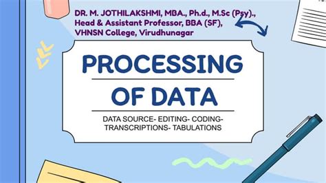 Processing Of Data In Research Methodology Pptx 1 Pdf
