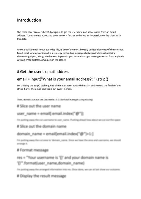 Solution Email Slicer With Python Project Full Codes Studypool