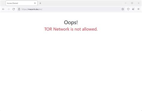how to block tor network using cloudflare workers