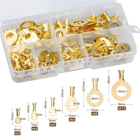 READY STOCK PCS M M M M M M Ring Lugs Eyes Copper Crimp Terminals Cable Lug
