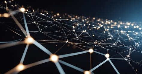 premium photo abstract connected dots and lines concept of ai