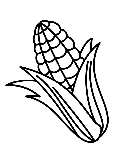 Corn Coloring Pages At Genmakenzieblog Blog