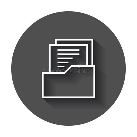 Document Flat Vector Icon Archive Data File Symbol Logo Illustration Stock Vector