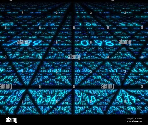 Electronic Data Array Network Data Storage And Transmission Stock