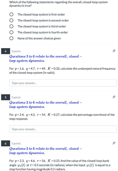 solved overall closed loop dynamics q3 to 26 the