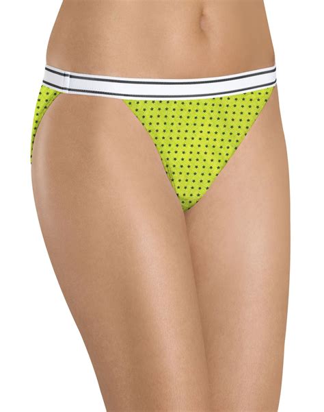 Pp42sc Hanes Womens Cotton String Bikinis 6 Pack