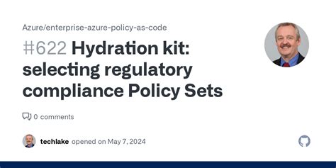 Hydration Kit Selecting Regulatory Compliance Policy Sets · Issue 622