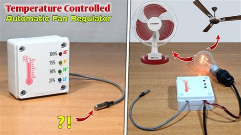 How To Make Temperature Based Fan Speed Controller Automatic Fan Speed Control Regulator Youtube