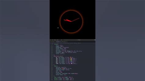 how to create an analog clock clock using html css js viralshorts