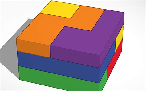 3d design puzzle cube tinkercad