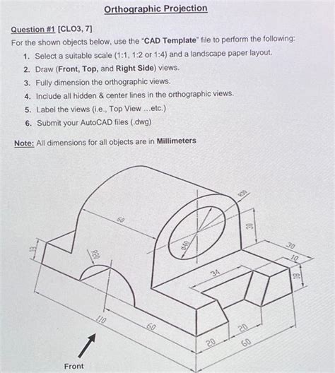 Solved Question 1 Clo3 7 For The Shown Objects Below