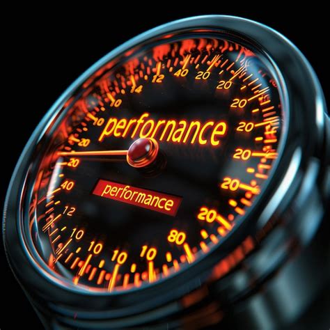 A Clock With The Word Performance On It Premium Ai Generated Image
