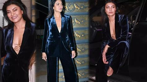 For The First Time Sushmita Sen Wears A Deep Neckline Pantsuit