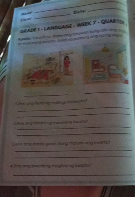 GRADE LANGUAGE WEEK QUARTER Panuto StudyX