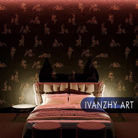 Erotic Stick Figure Seamless Pattern Adult Digital Download NSFW Vector Design For Fabric