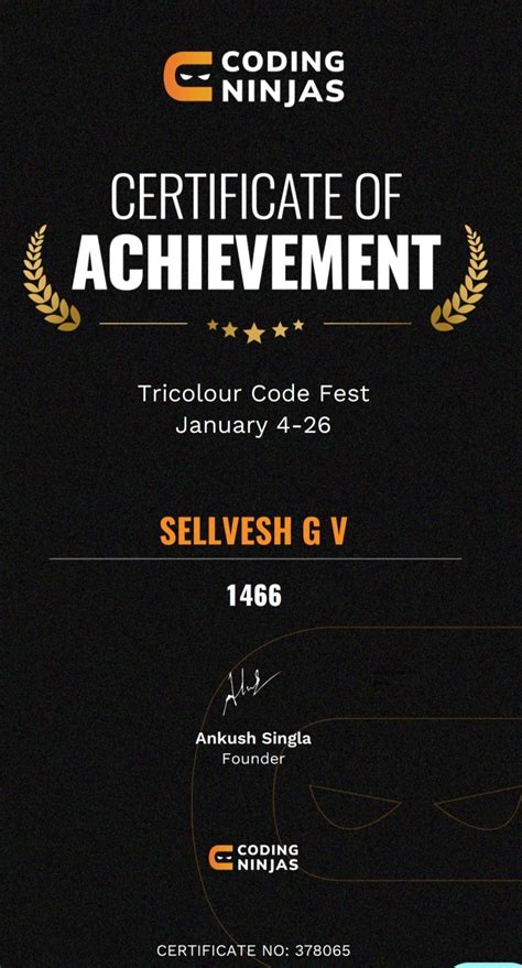 Sellvesh Gv On Linkedin Codingninjassce Chapter Coding Ninjas