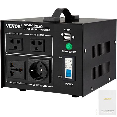 Buy Vevor Voltage Converter Transformer2000w Heavy Duty Step Updown