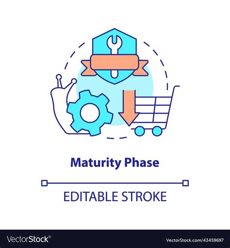 Maturity phase concept icon Royalty Free Vector Image