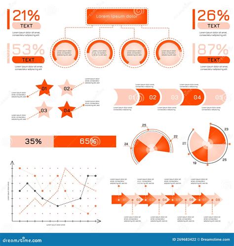 Infographic Elements Set Stock Vector Illustration Of People 269683422