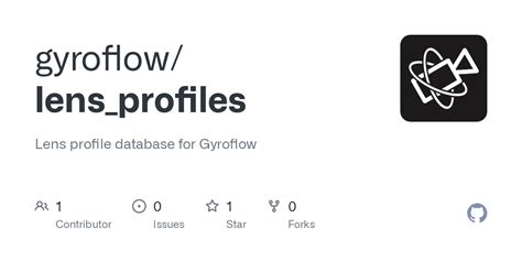 GitHub Gyroflow Lens Profiles Lens Profile Database For Gyroflow