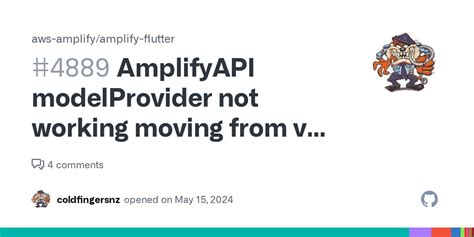 Amplifyapi Modelprovider Not Working Moving From V1 To V2 · Issue 4889