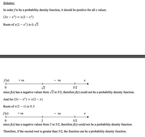 Probability Density Functions C Mathematics Stack Exchange