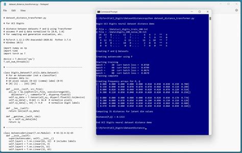 Pytorchtransformerdatasetdistancedemo James D Mccaffrey
