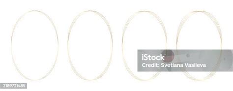 금색의 얇은 선형 타원형 프레임 스타일리시한 고급 타원 인증서의 둥근 테두리 스토리 템플릿 초대장 현대적인 선형 미니멀리스트 디자인 벡터 일러스트 레이 션 0명에 대한 스톡