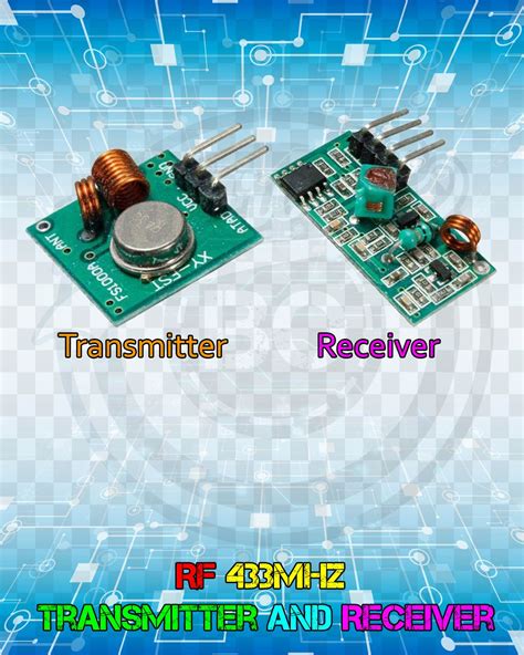 RF 433MHz Transmitter And Receiver Electronic Circuit Design Electronics Circuit Electronic