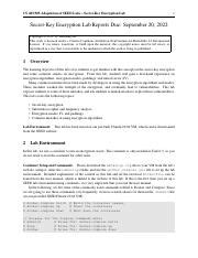 Exploring Secret-Key Encryption and Attacks: CS 485/585 Lab | Course Hero