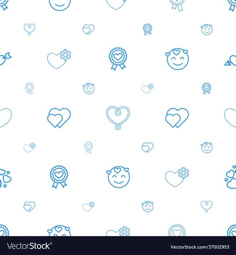Passion Icons Pattern Seamless White Background Vector Image