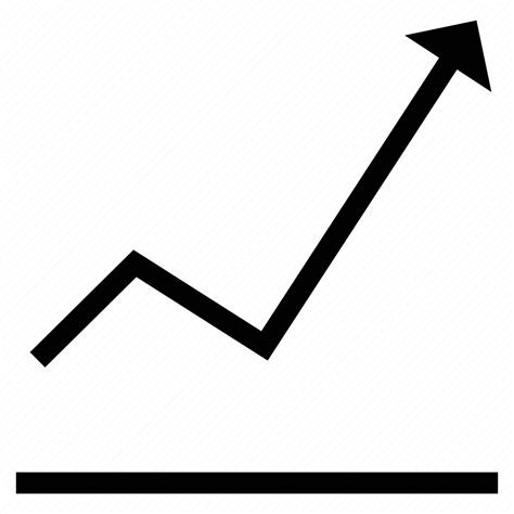 Analysis Analytics Arrow Diagram Line Chart Plot Statistical Graphic Icon Download On
