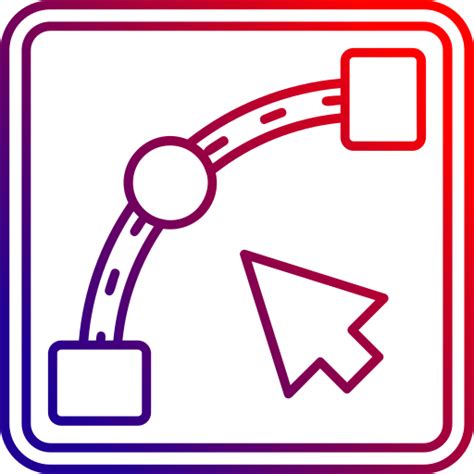 Curve Generic Gradient Outline Icon