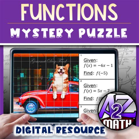 Evaluating Functions Activity Digital Pixel Art Mystery Puzzle Made By Teachers