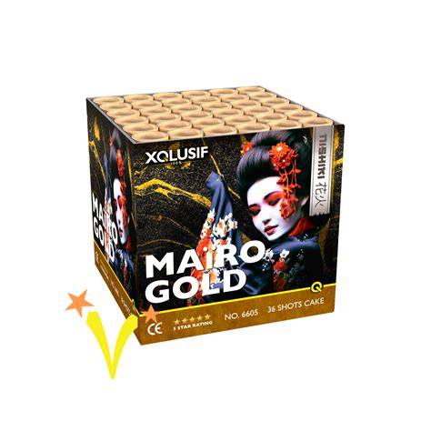 Maïro Gold 36 Shot Xqlusif Fireworks Vuurwerk Essen