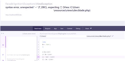comment error · issue 32104 · laravel framework · github