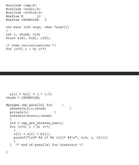 Solved This Example Attempts To Show Use Of The Parallel For Chegg