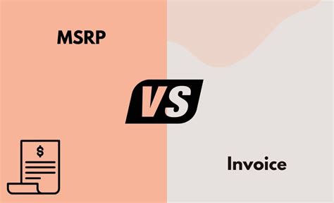 Msrp Vs Invoice Whats The Difference With Table Diffzy Different Invoicing Comparison